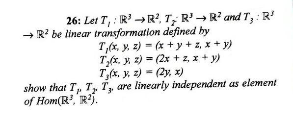 Solved 26: Let T, : R → R2, T2: R3 → R2 and T,: R3 → R2 be | Chegg.com