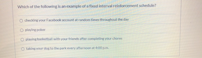 Solved Which of the following is an example of a fixed | Chegg.com