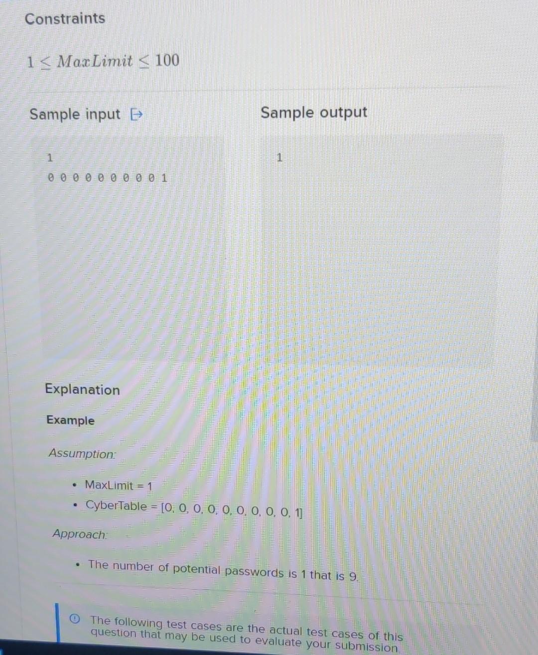 Solved Constraints 1≤ MaxLimit ≤100 Sample input [− 1 | Chegg.com