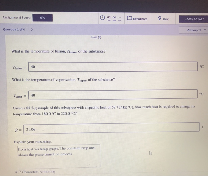 Solved Assignment Score: 0% O 01 06 - Resources Hint Check | Chegg.com