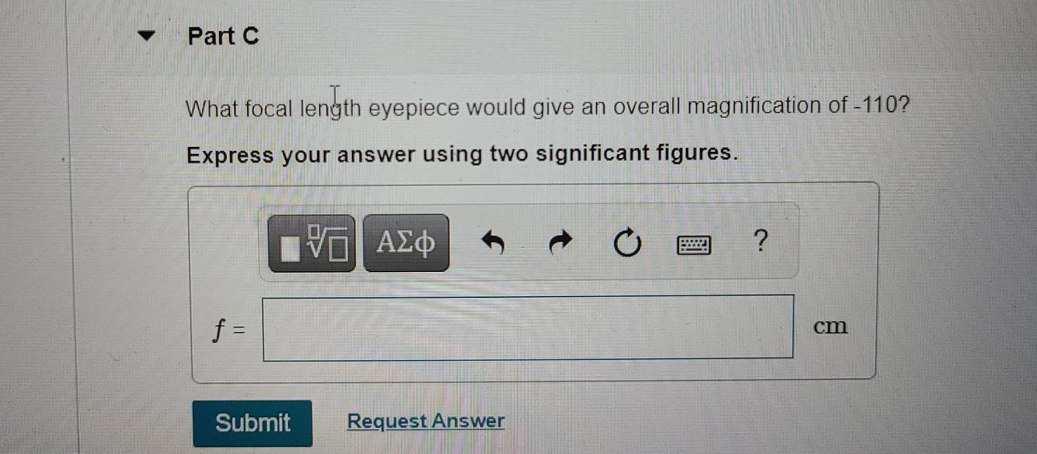 Solved The "tube length" of a microscope is defined to be | Chegg.com