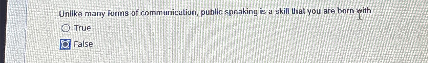 Solved Unlike many forms of communication, public speaking | Chegg.com