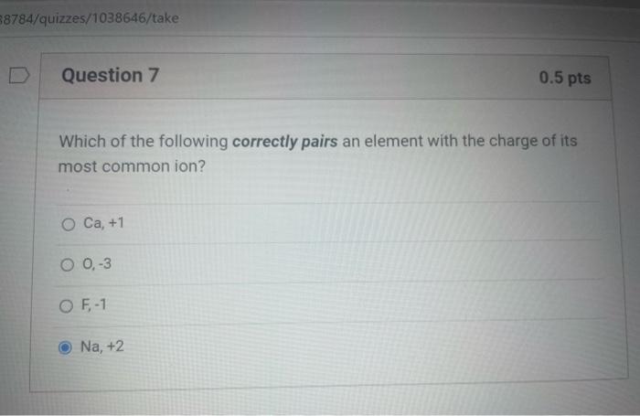 Solved Which of the following correctly pairs an element | Chegg.com