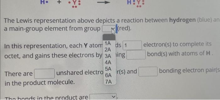 The Lewis representation above depicts a reaction | Chegg.com