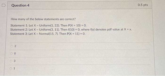 Solved How many of the below statements are correct? | Chegg.com