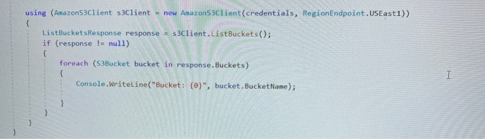 Solved create a bucket using API.how can I create s3 bucket | Chegg.com