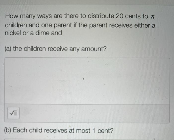 Solved Use generating functions to find the number of ways | Chegg.com