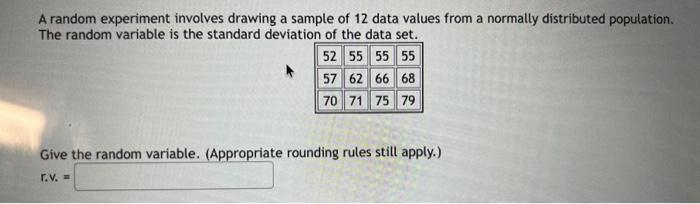 Solved A random experiment involves drawing a sample of 12 | Chegg.com