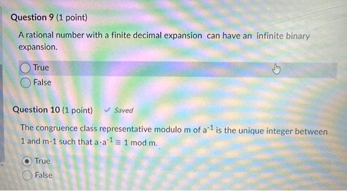 Solved A rational number with a finite decimal expansion can | Chegg.com