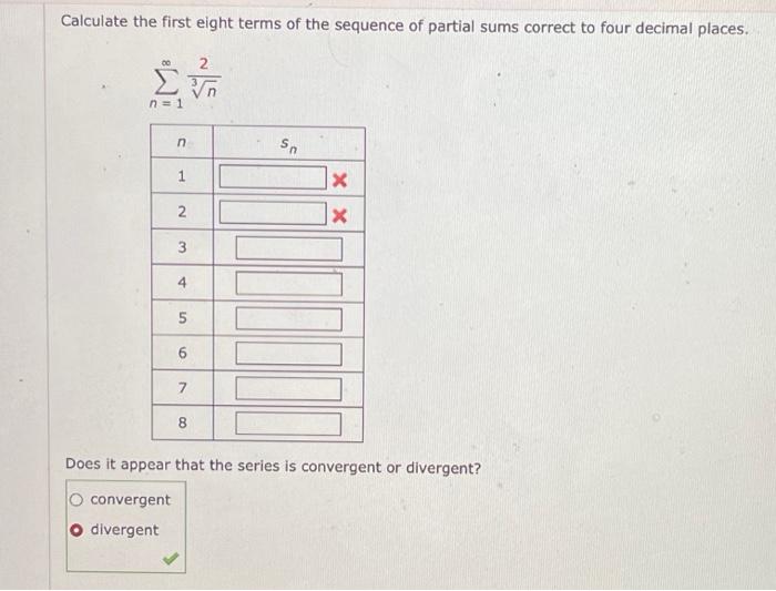 Solved Calculate the first eight terms of the sequence of | Chegg.com