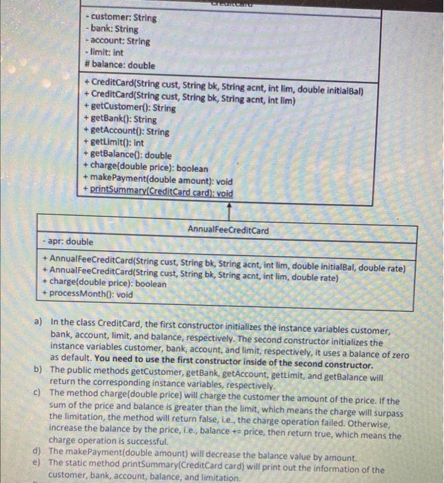 Solved 4. (40 pts) Use the following UML dlagram as a | Chegg.com