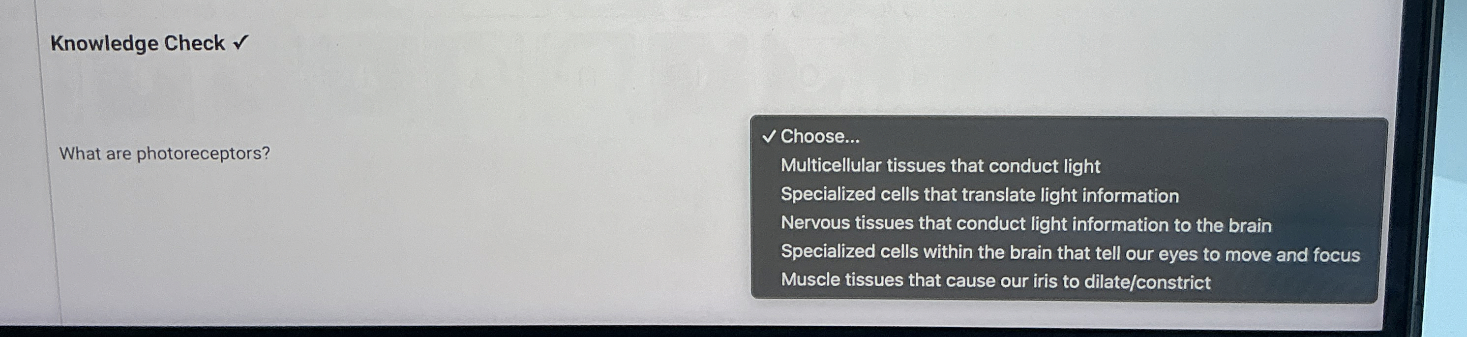 Solved Knowledge Check What are | Chegg.com