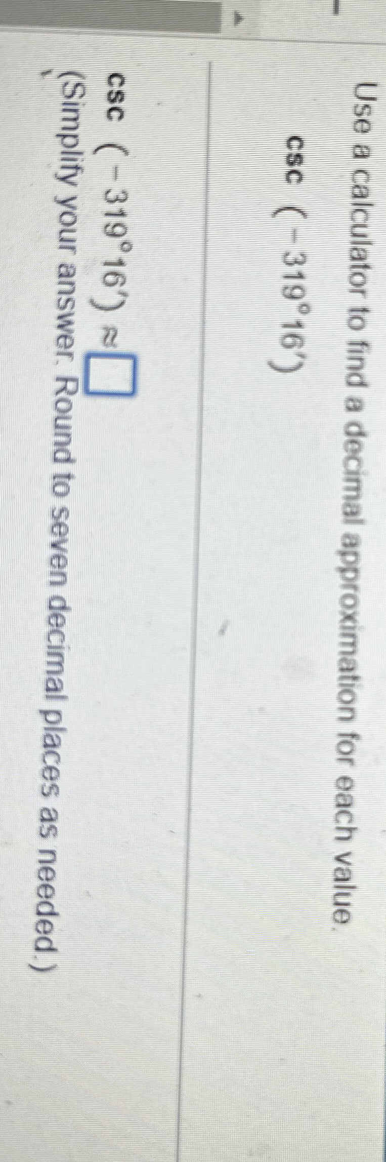 Solved Use a calculator to find a decimal approximation for | Chegg.com