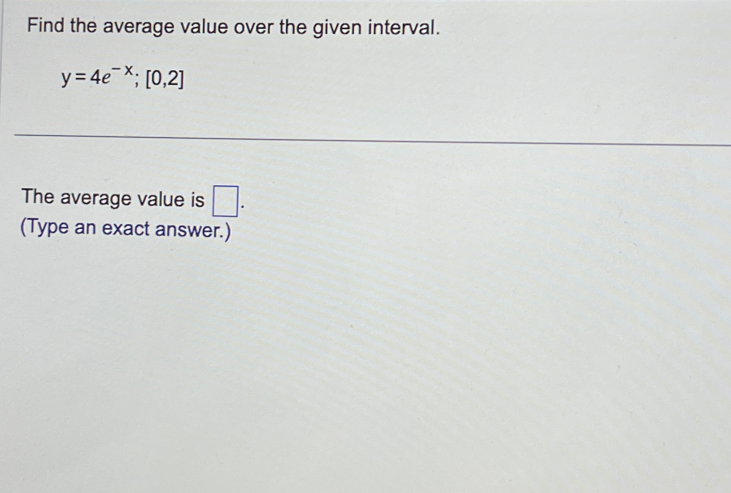Solved Find the average value over the given | Chegg.com