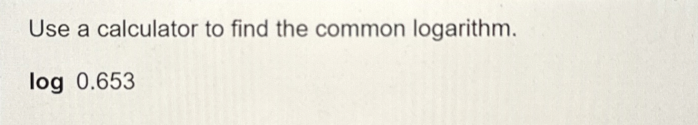 Solved Use a calculator to find the common | Chegg.com