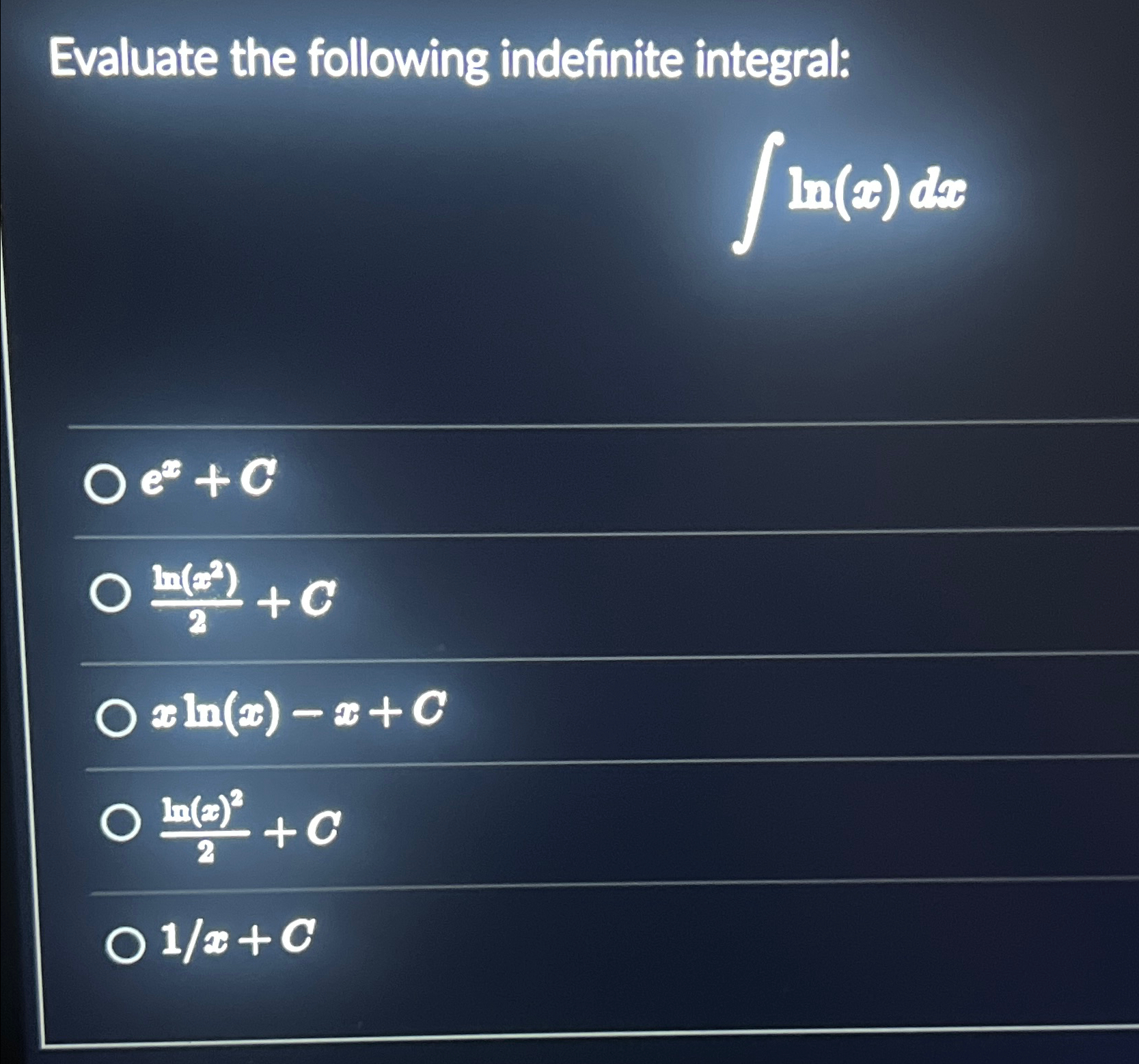 Solved Evaluate the following indefinite | Chegg.com