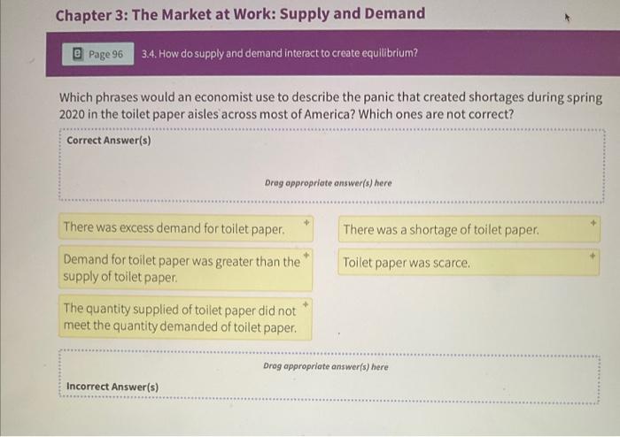 Solved Chapter 3: The Market at Work: Supply and Demand 3.4. | Chegg.com