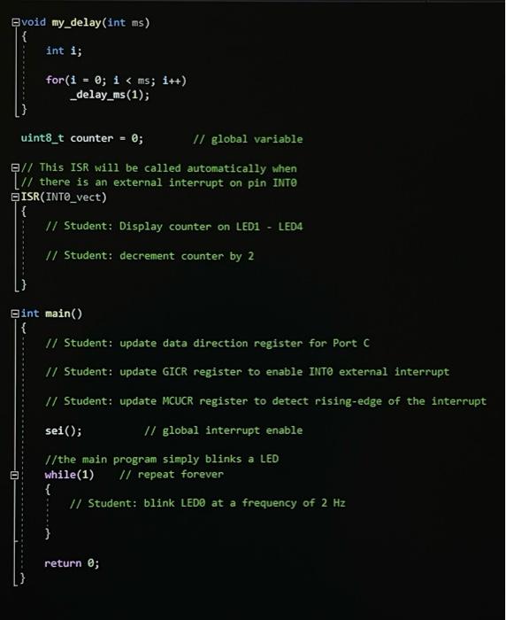 Solved • PART 1: The ATmega8 microcontroller shown in Figure | Chegg.com