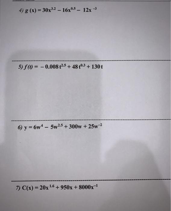 Solved Find the Derivative of each of the expressions shown | Chegg.com