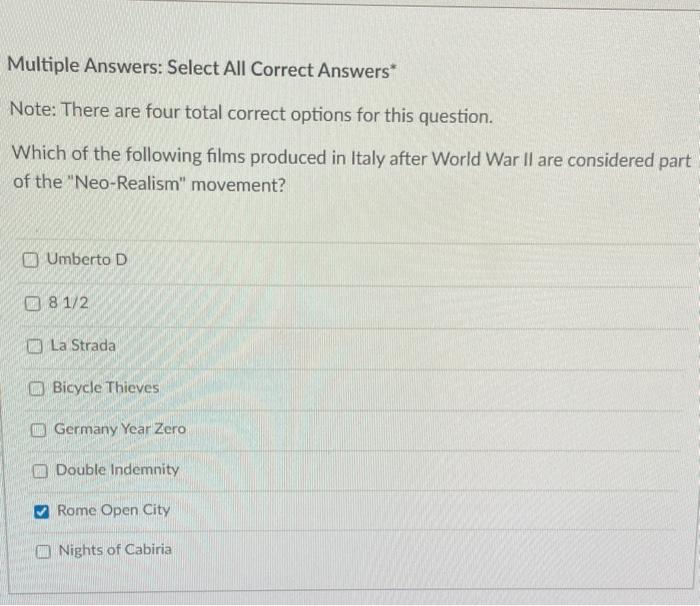 Solved Multiple Answers Select All Correct Answers Note