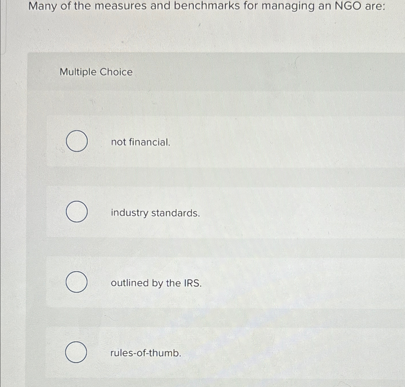 Solved Many of the measures and benchmarks for managing an | Chegg.com