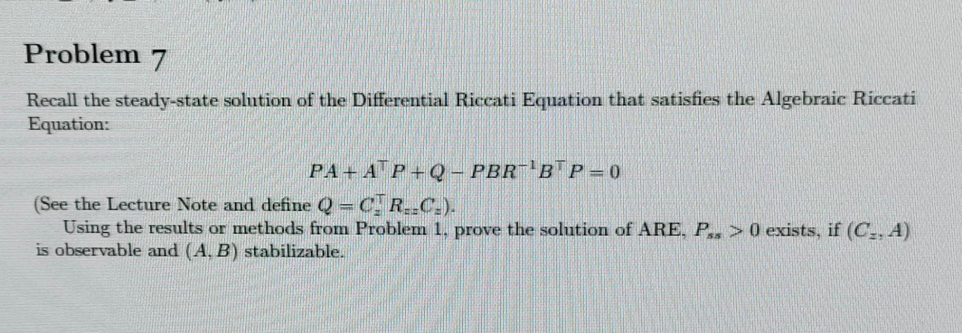 Solved Recall the steady-state solution of the Differential | Chegg.com