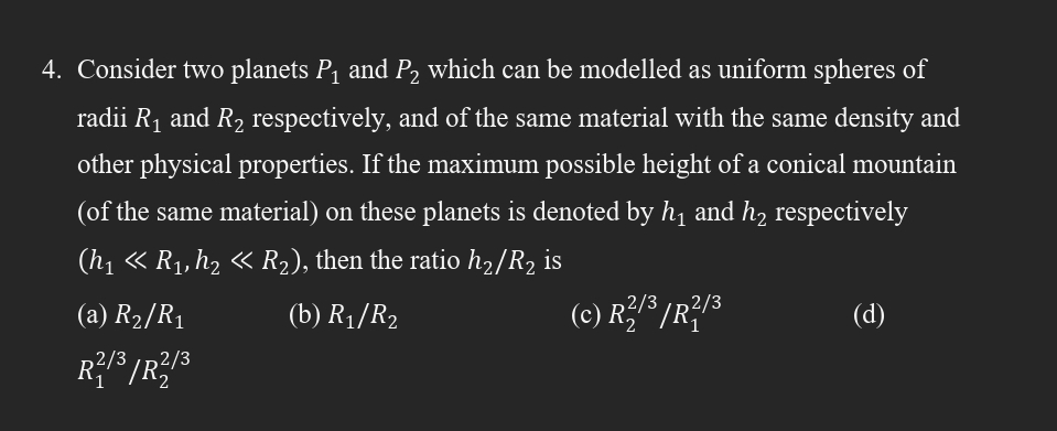 Solved Consider two planets P1 ﻿and P2 ﻿which can be | Chegg.com