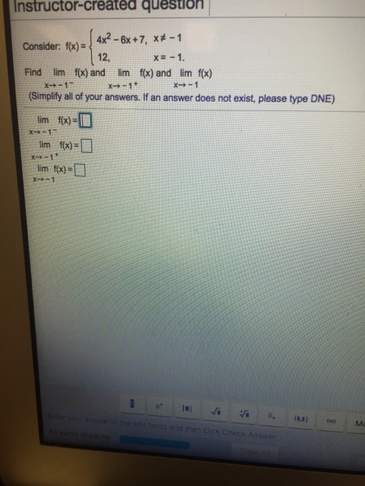 Solved Instructor-created question 4x2 - 6x +7, x*-1 | Chegg.com