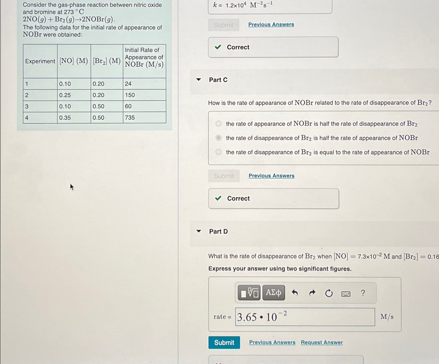 Solved Part D please. The 1st expert how tried answering | Chegg.com