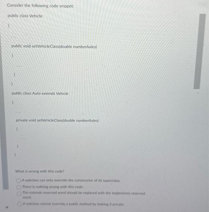 Solved Name all of the known implementing classes that | Chegg.com