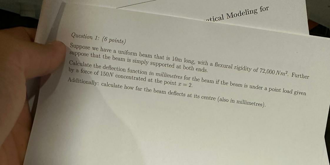 Solved Question 1: ( 6 ﻿points)Suppose we have a uniform | Chegg.com