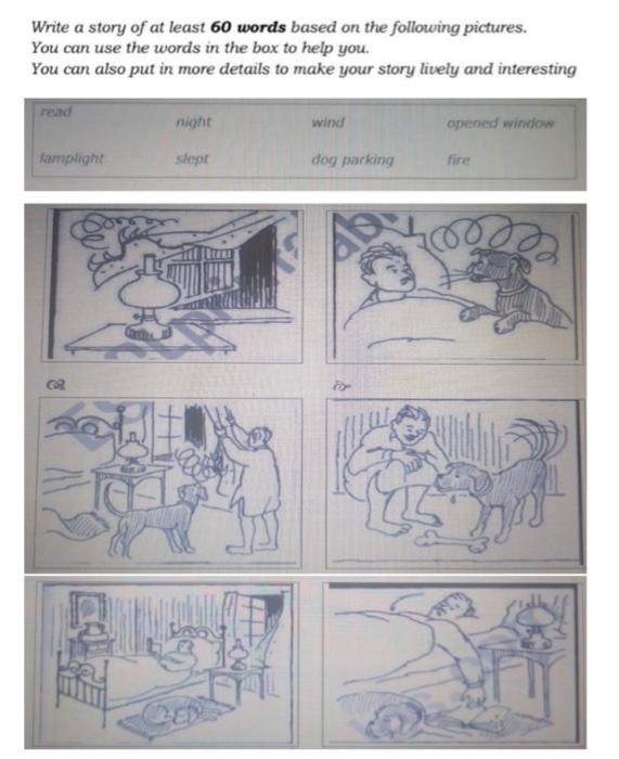 Write a story of at least 60 words based on the | Chegg.com