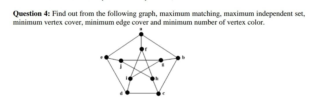 Solved Question 4: Find out from the following graph, | Chegg.com