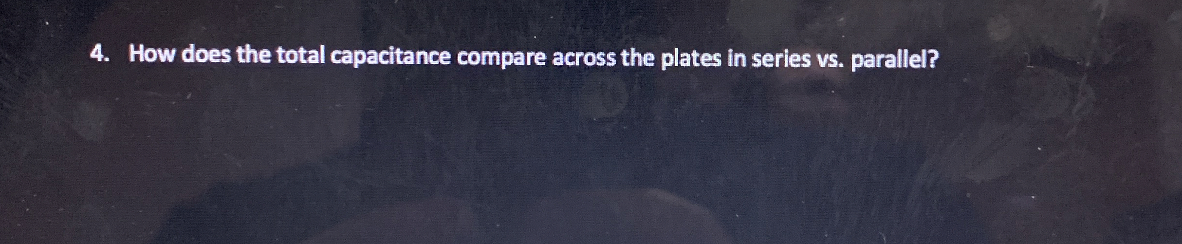 Solved How does the total capacitance compare across the | Chegg.com