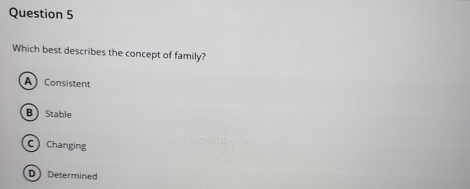 Solved Question 5Which best describes the concept of | Chegg.com