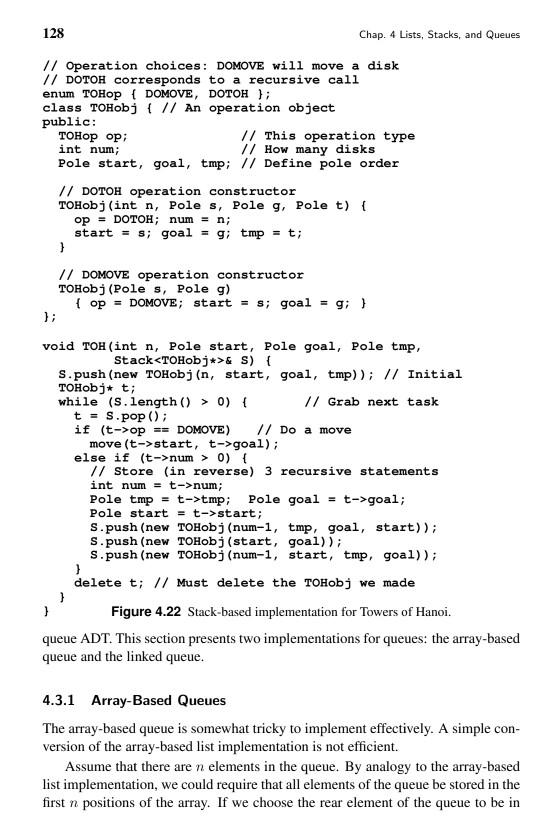 A Modify The Astack Class From The Textbook To 