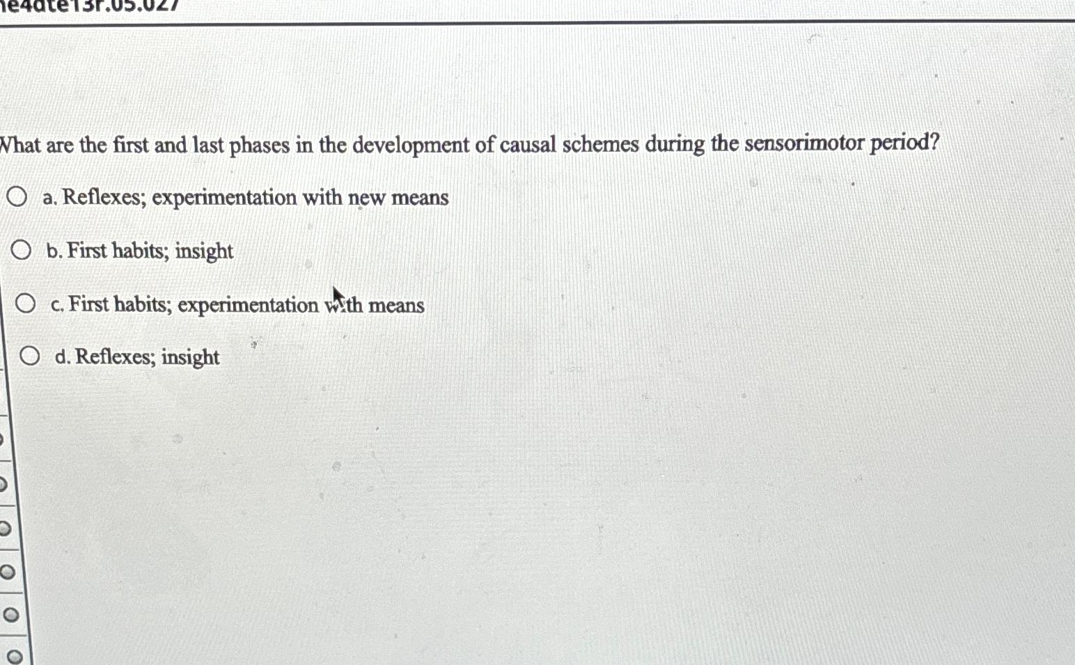 Solved What are the first and last phases in the development | Chegg.com