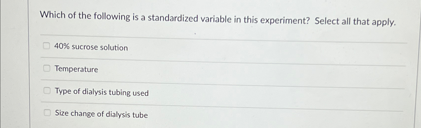 Solved Which of the following is a standardized variable in | Chegg.com