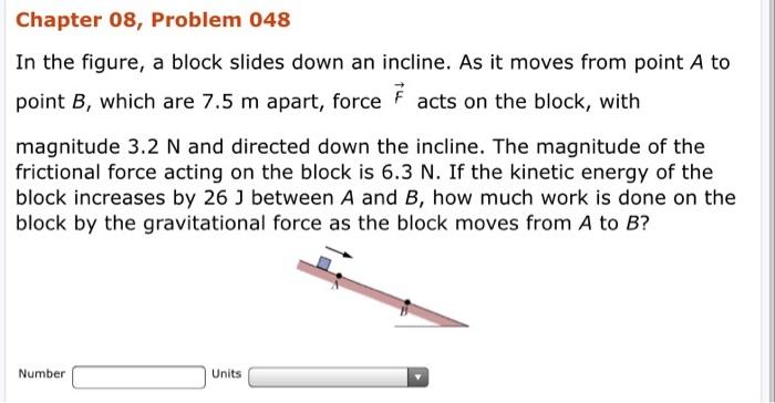 Solved Chapter 08, Problem 048 In the figure, a block slides | Chegg.com
