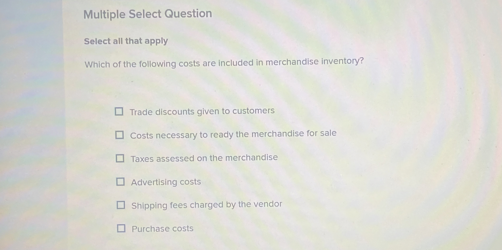 Solved Multiple Select QuestionSelect all that applyWhich of | Chegg.com