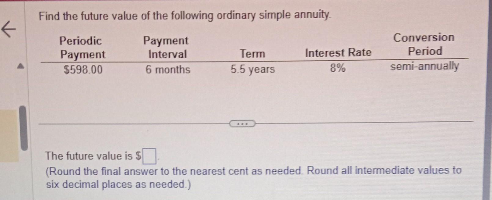 Solved Find the future value of the following ordinary | Chegg.com