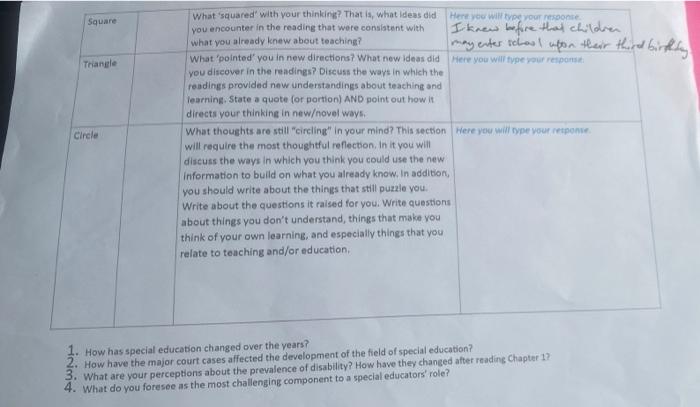 Chapter 1 and 2 STC Reflection Directions. For each | Chegg.com