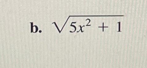 Solved 5x2+1 | Chegg.com