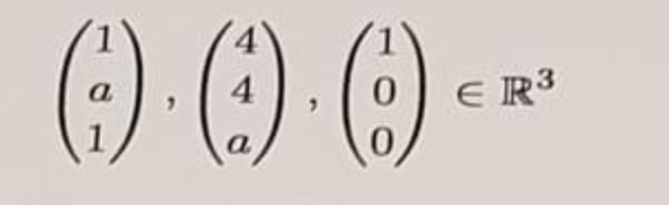 Solved Determine all (a) in R3 such that the vectors are | Chegg.com