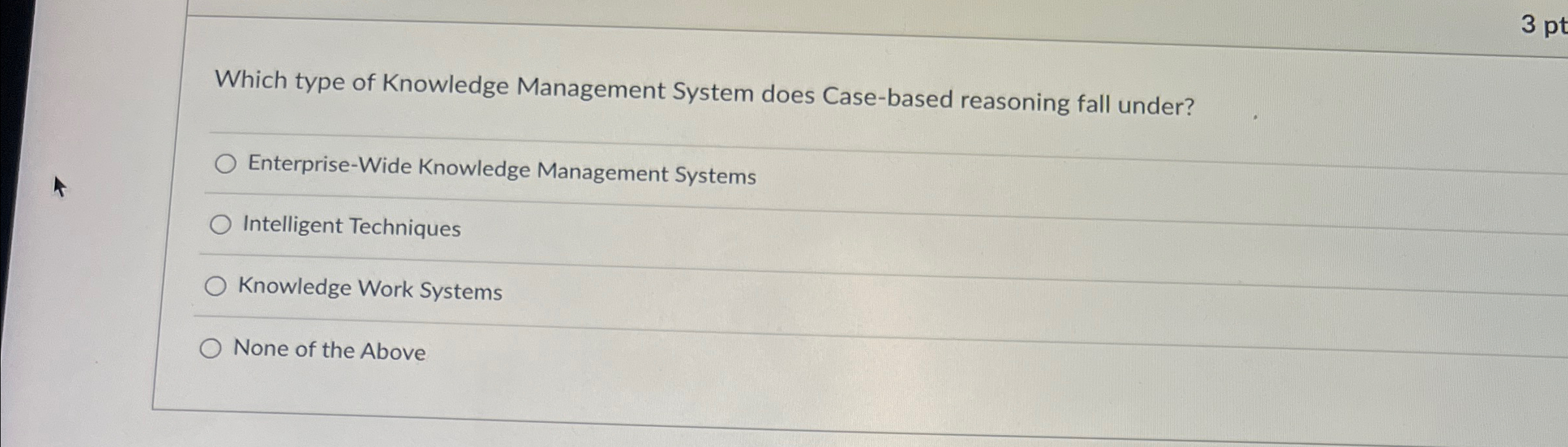Solved Which type of Knowledge Management System does | Chegg.com