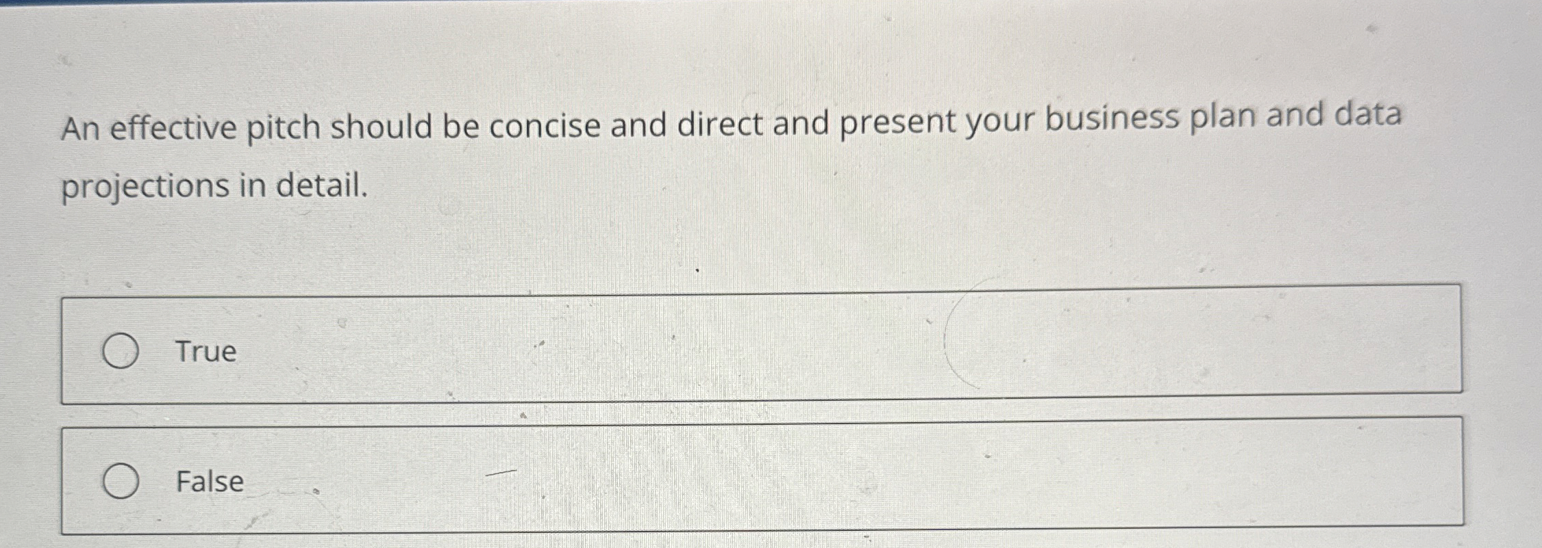 Solved An effective pitch should be concise and direct and | Chegg.com