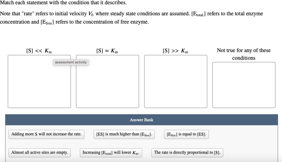 Solved Match each statement with the condition that it | Chegg.com