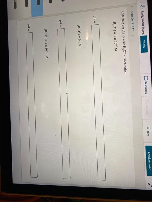 Solved Hint Check Answer Resources 29.4% Assignment Score: | Chegg.com