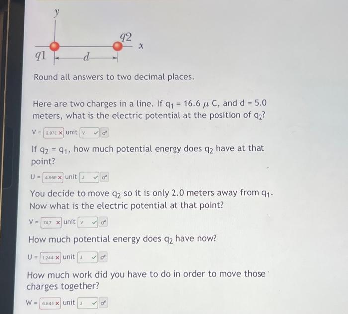 Solved Two particles of equal mass 30mg and equal charge | Chegg.com