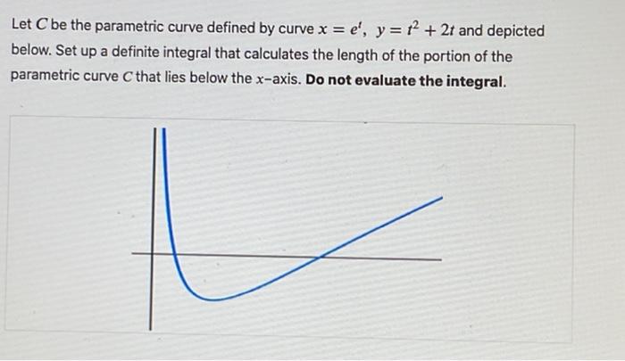 Solved Let C be the parametric curve defined by curve | Chegg.com
